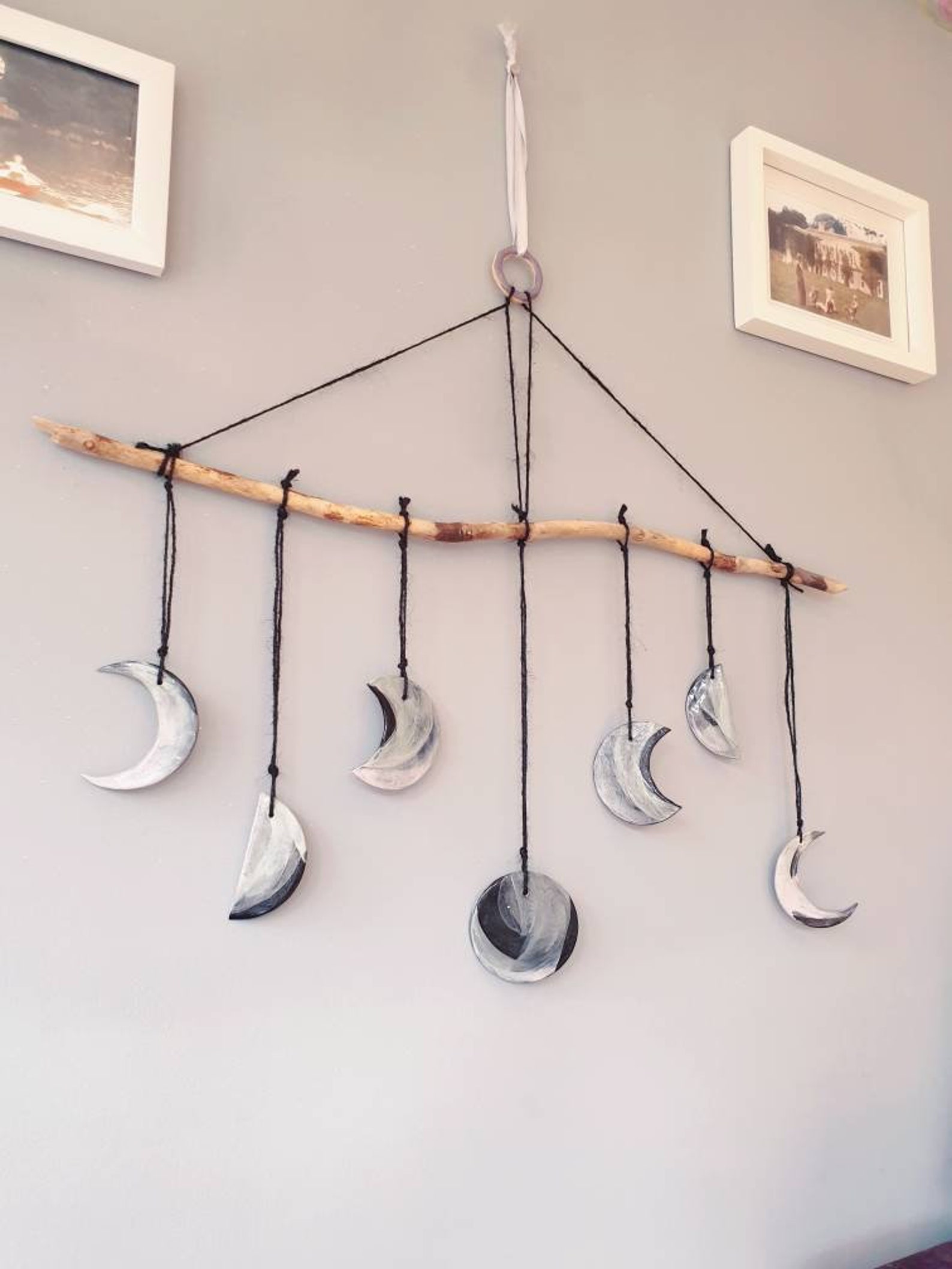 The Hithere Wall Collection - Moon Phase Wall Hanging. Handmade Ceramic ...