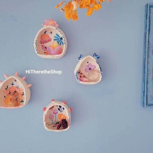 The Magic Animal Shrines Handmade Ceramic Anima Wall Shelf - Etsy