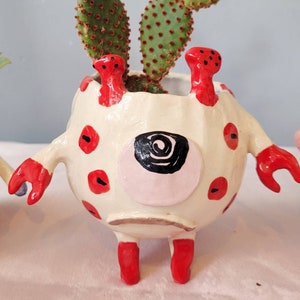 The Space Monster Alien Collection! Handmade Ceramic Plant Pot, Indoor ...
