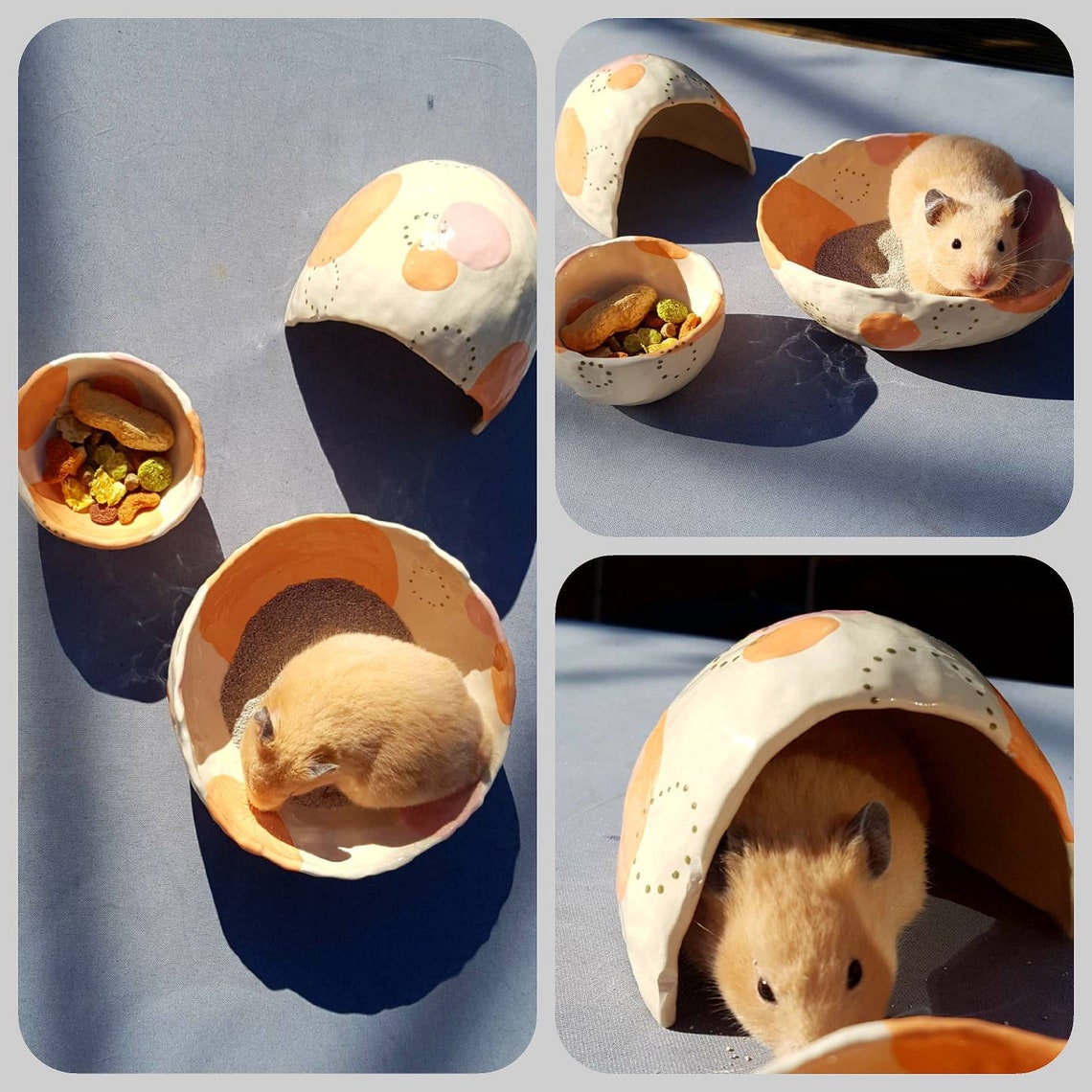 The Hamster Collection - Handmade Ceramic, Hamster House, Pet House ...