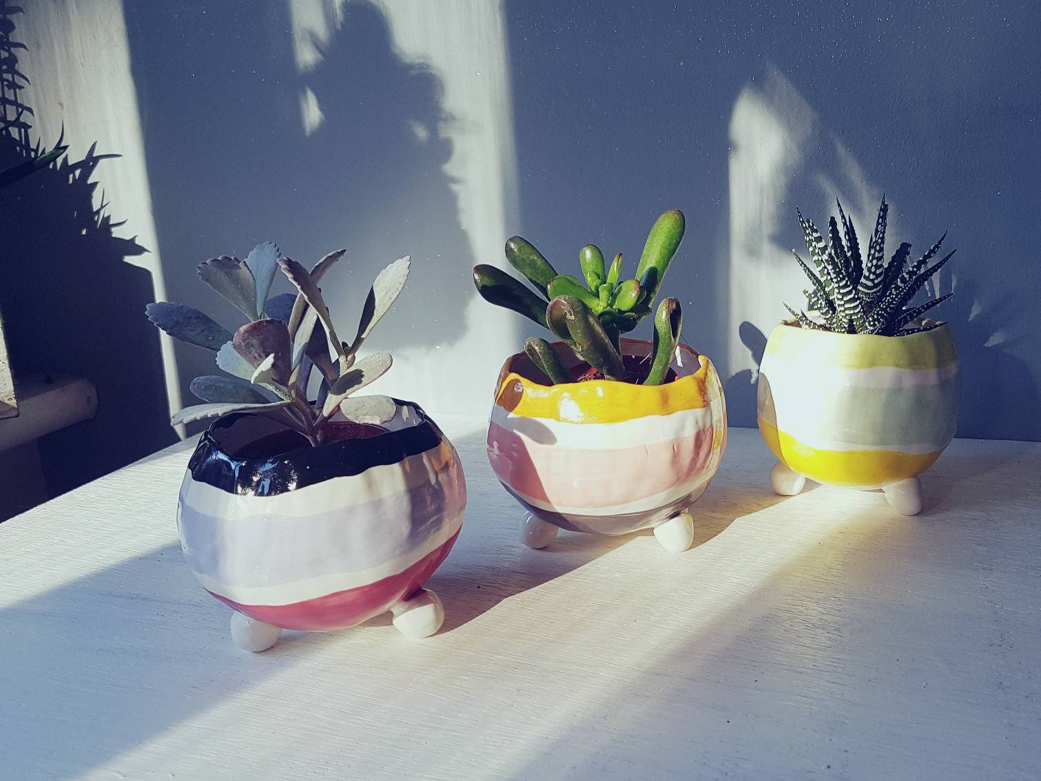 The Rainbow Candy Collection 2 Handmade Ceramic Planter - Etsy UK