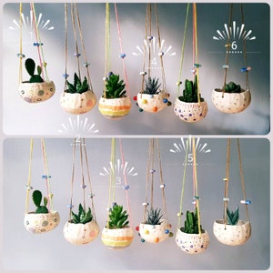 The Random Pots Collection - Handmade Ceramic Hanging Planters ...