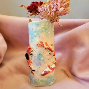 The Koi Fish Karma Circle Vase. Handmade Ceramic Vase. Unique Gift Idea ...