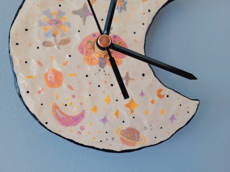 The Moon Magic Clock - the Uncannies Collection. Hand Made Ceramic ...