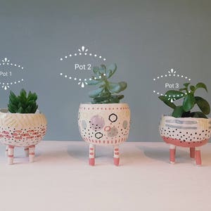 The Four Legs Collection - Ceramic, Succulent Pot, Cactus Pot, Plant ...