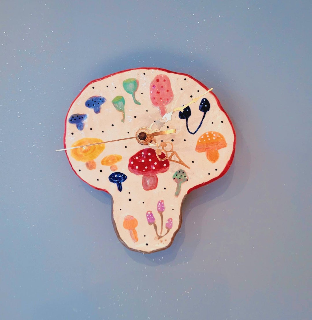 The Mushroom Magic Clock - the Uncannies Collection. Hand Made Ceramic ...