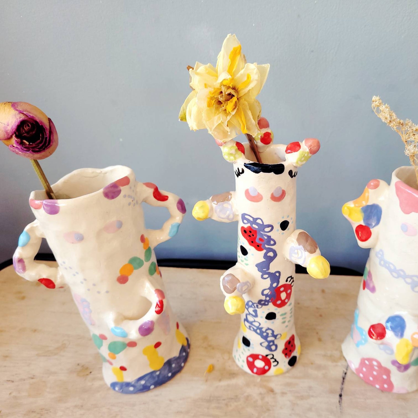 The Microorganism Uncanny! Handmade Ceramic Vase, Home Décor, Garden ...