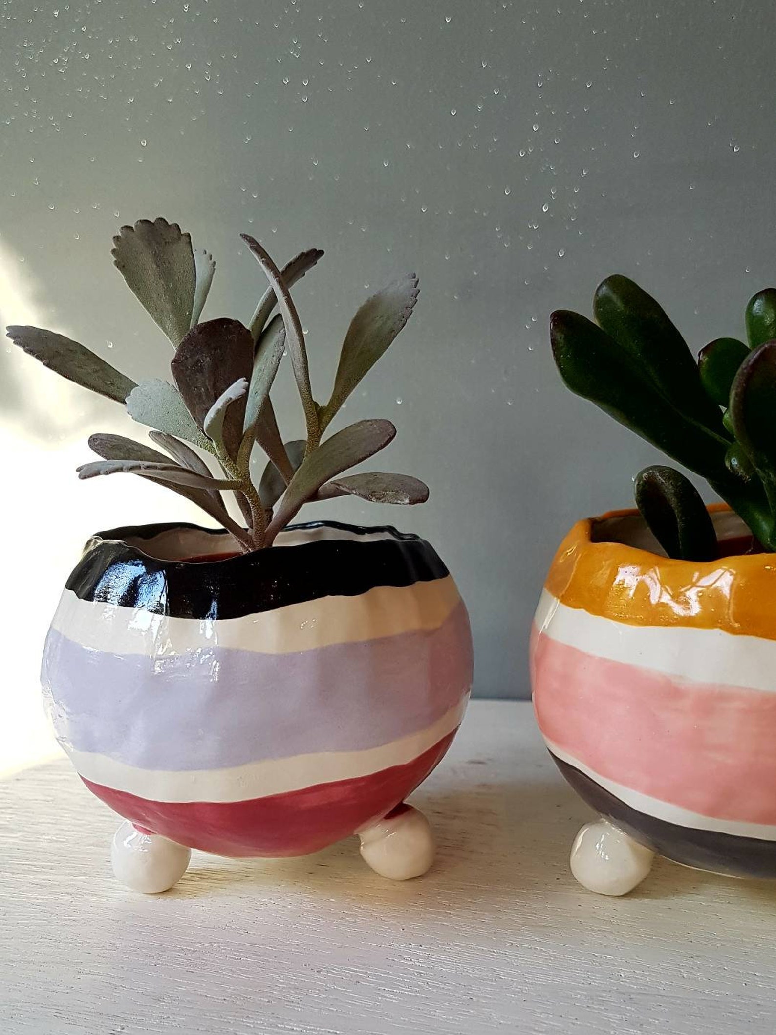 The Rainbow Candy Collection 2 Handmade Ceramic Planter | Etsy