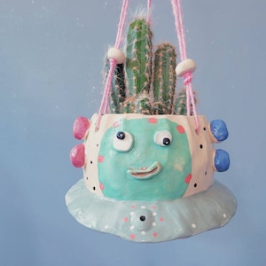 The Space Monster Alien Collection! Handmade Ceramic Plant Pot, Indoor ...