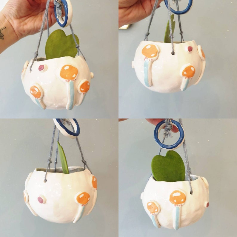 The Cool Shrooms Collection 2 !!! - Handmade Ceramic, Hanging Planter ...
