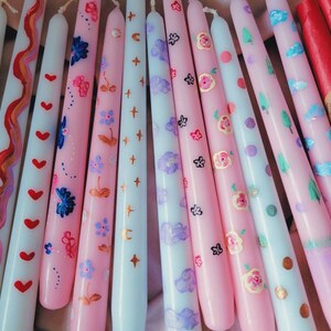 Hand Painted Candles Obsession Collection! Hand Painted Taper or ...