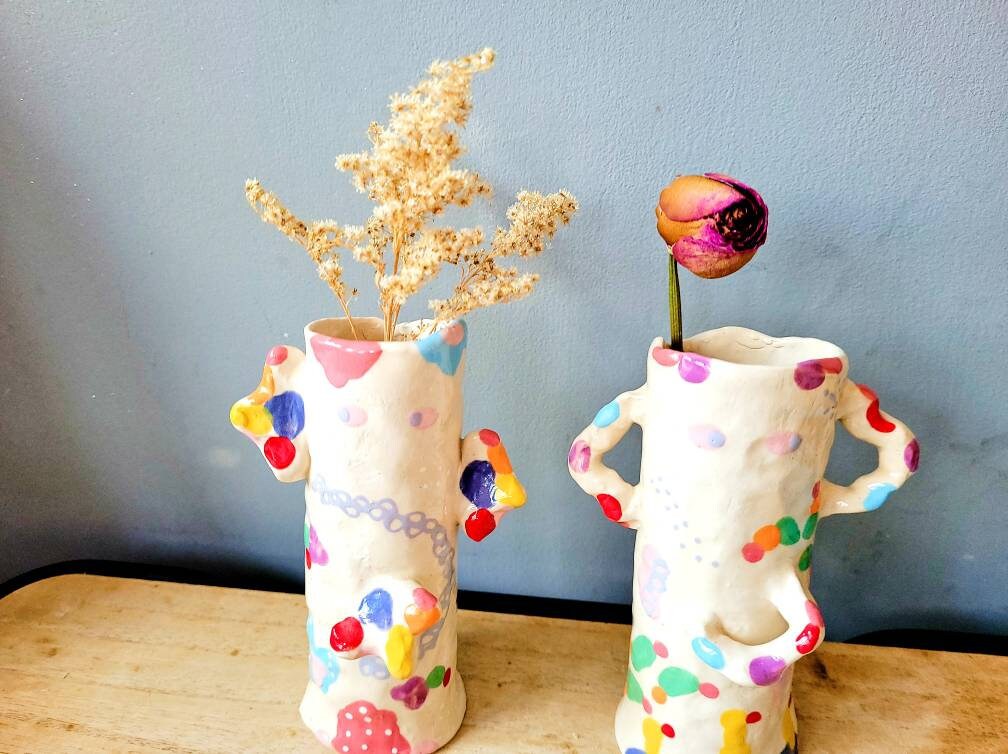 The Microorganism Uncanny! Handmade Ceramic Vase, Home Décor, Garden ...