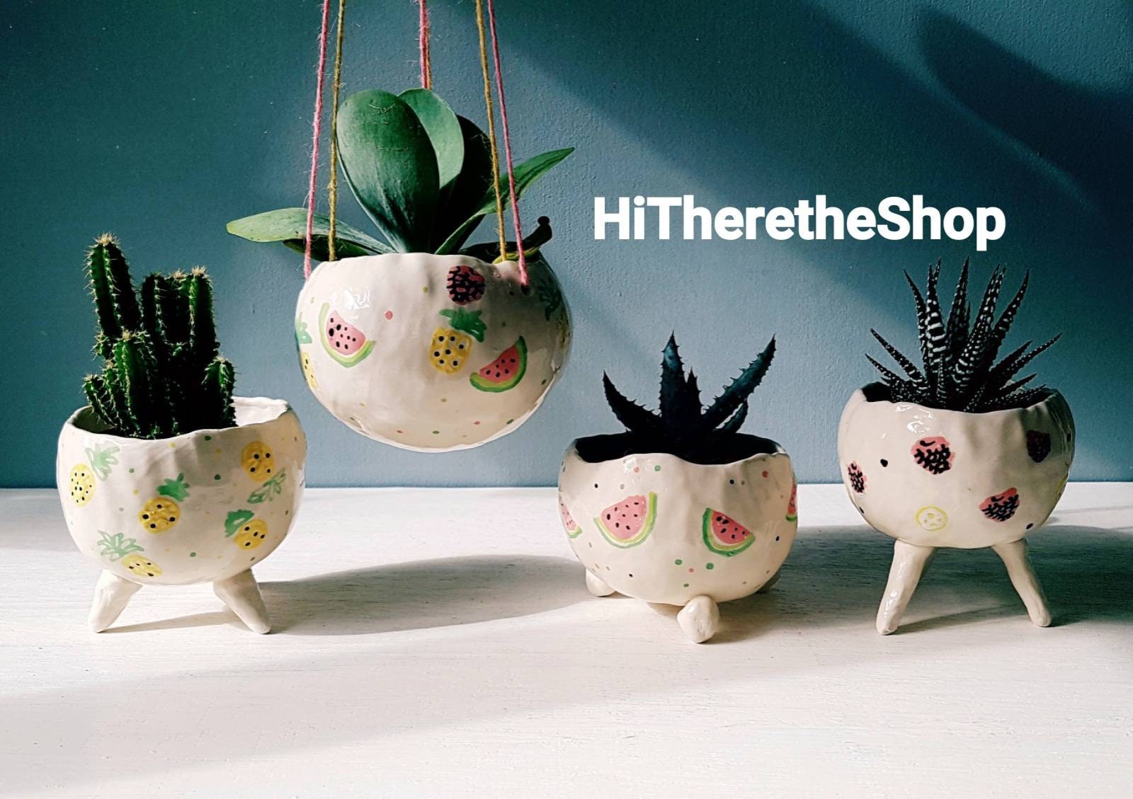 The Fruit Kingdom Collection - Handmade Ceramic Planters The Fruit Kingdom Collection - Handmade Ceramic Planters