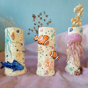 The Sealife Vases - Handmade Ceramic Vase, Home Décor, Garden Décor ...