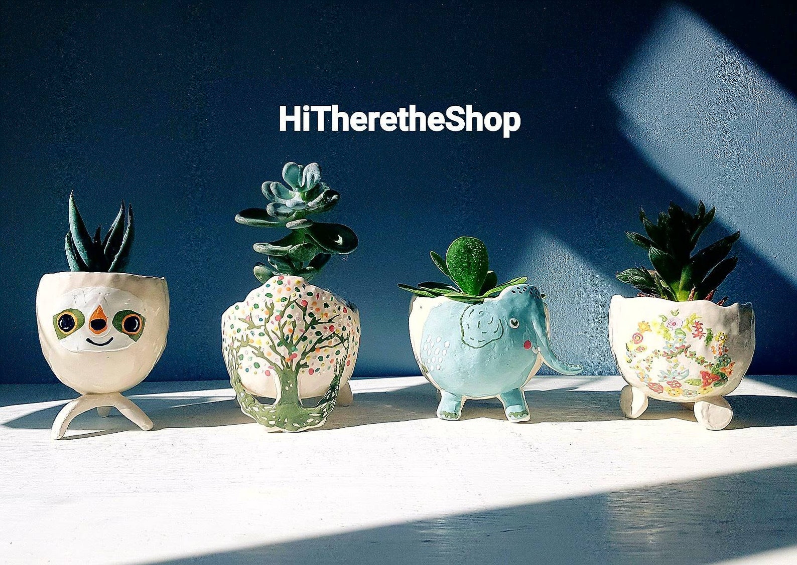 The Very Fun Collection 3 Handmade Ceramic Plant Pot | Etsy