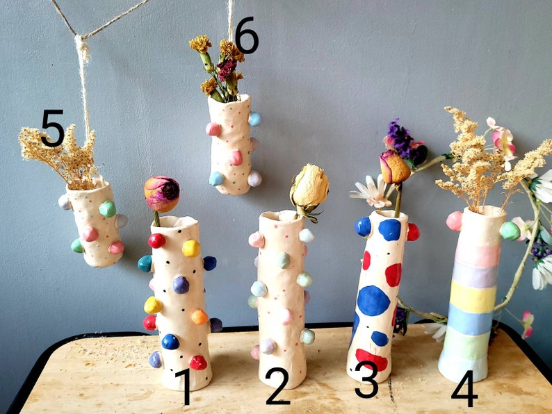 The Bobbly Vase Collection - Handmade Ceramic Vase, Home Décor ...