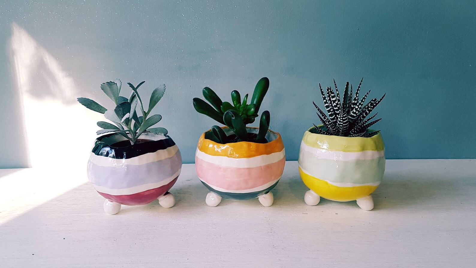 The Rainbow Candy Collection 2 Handmade Ceramic Planter - Etsy