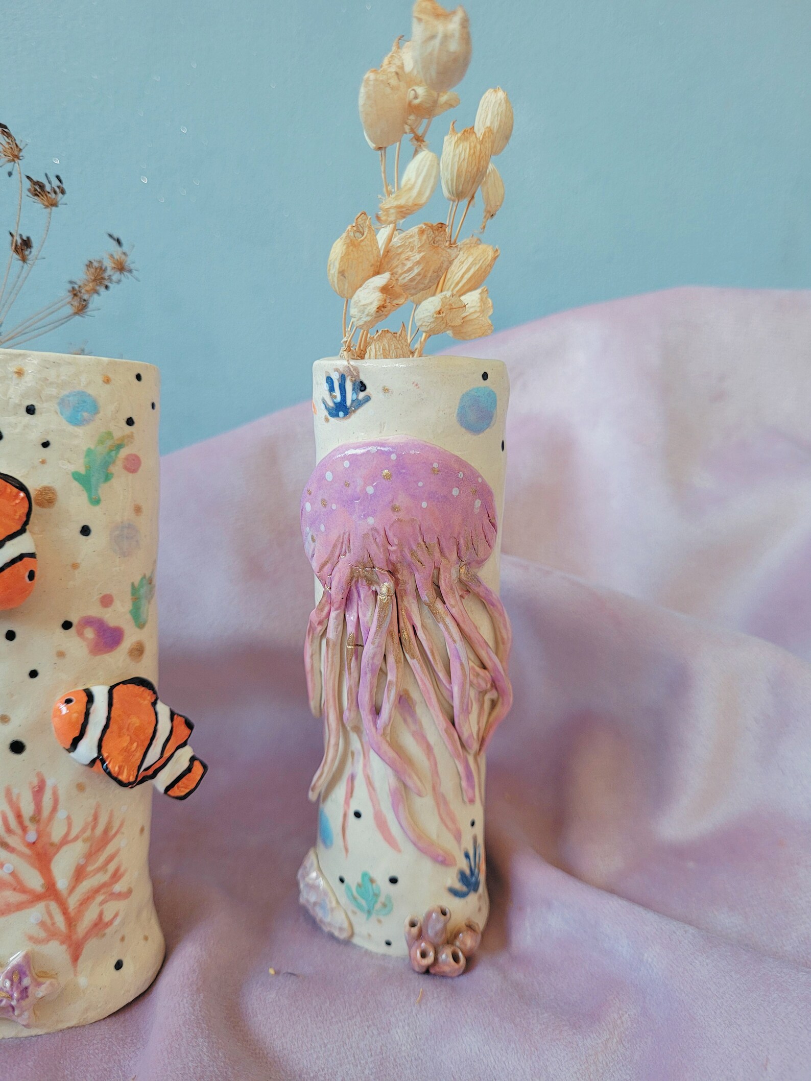 The Sealife Vases - Handmade Ceramic Vase, Home Décor, Garden Décor ...