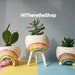The Rainbow Pot Collection - Ceramic, Handmade Succulent Pot Cactus Pot ...