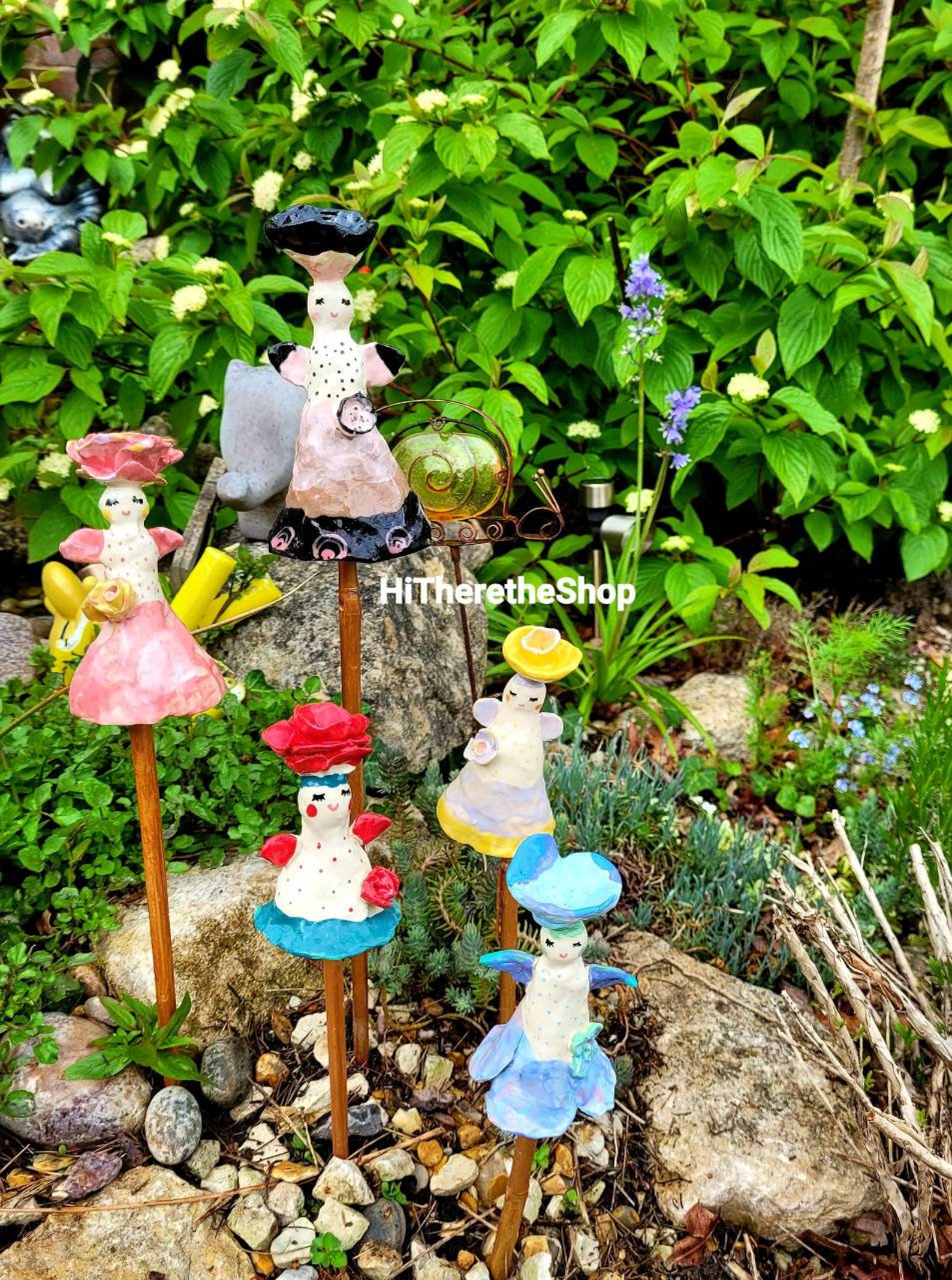 The Fairy Flower Princess! Garden Décor, Decorative Stakes, Flower ...