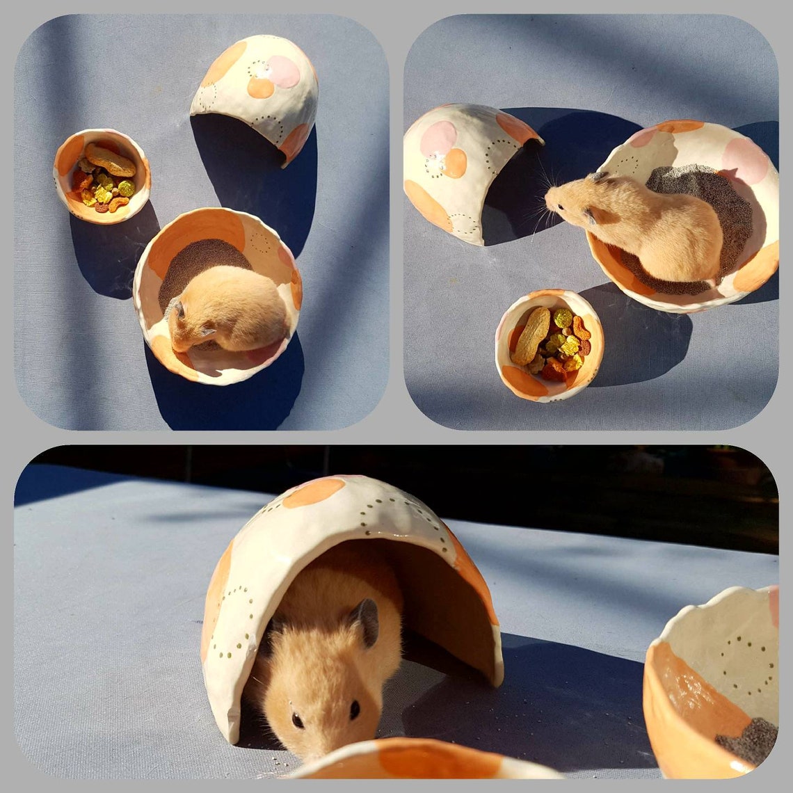 The Hamster Collection - Handmade Ceramic, Hamster House, Pet House ...