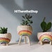 The Rainbow Pot Collection - Ceramic, Handmade Succulent Pot Cactus Pot ...