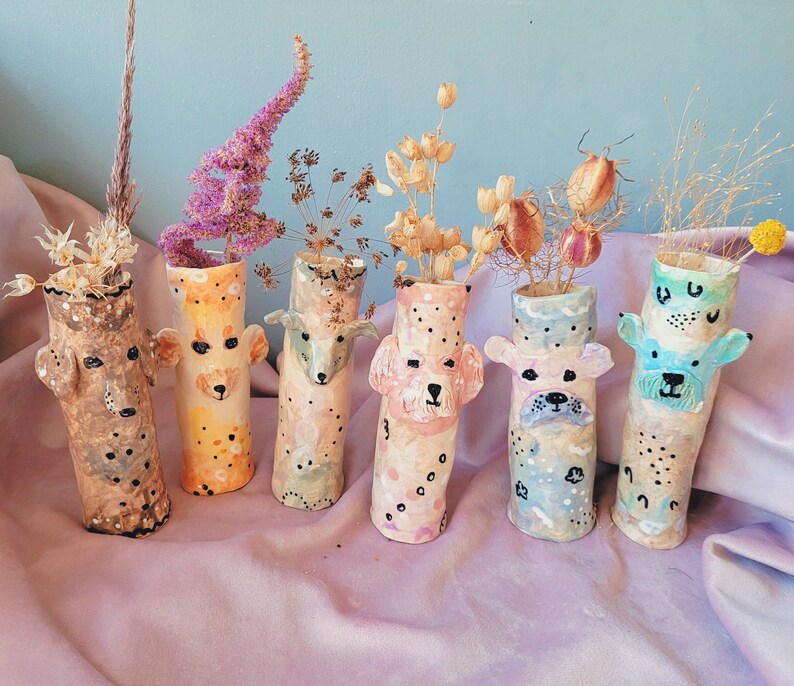 FIND YOUR DOG Vases! Ceramic Handmade Vase and Plant Pot. Succulent ...