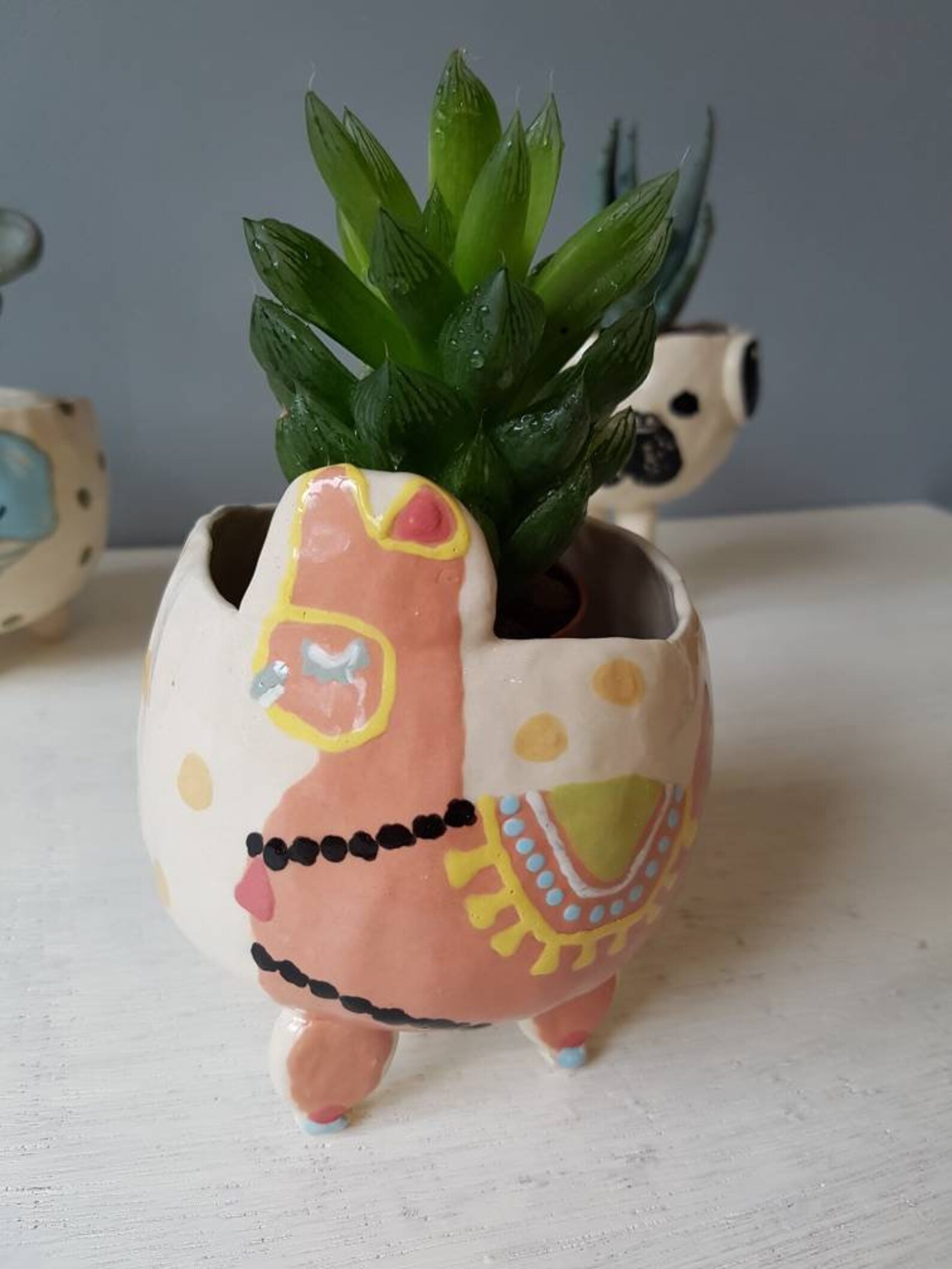 The Very Fun Collection 2 - Ceramic Handmade, Succulent Pot, Small ...