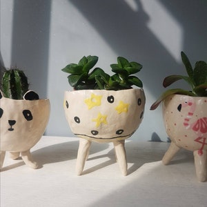The Very Fun Collection - Ceramic, Handmade, Succulent Pot, Planter ...