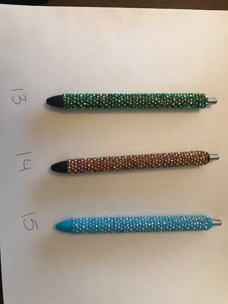 Rhinestone Pen - Etsy