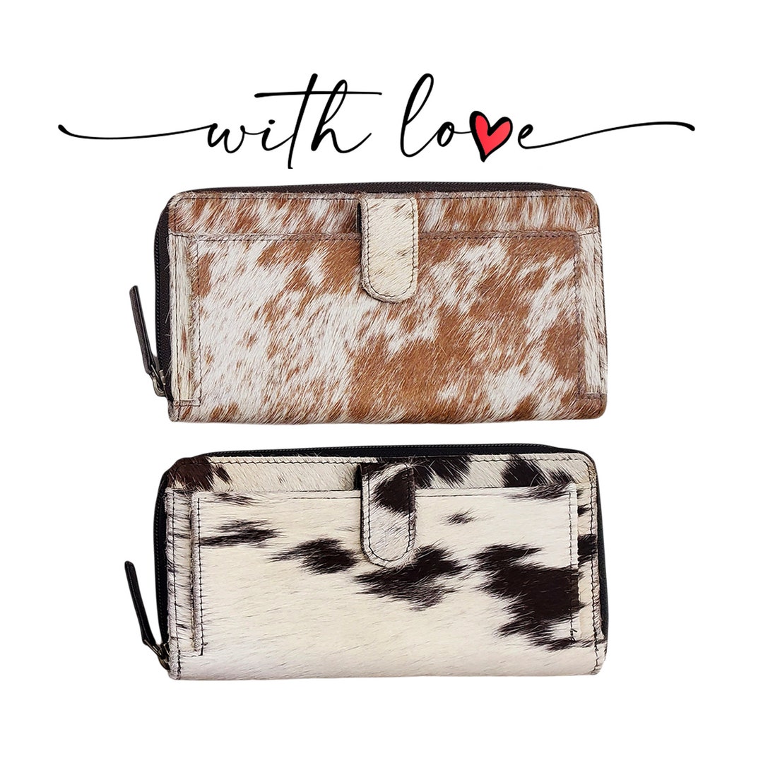 Myra Wallet RFID Hairon Leather Western and Cowgirl With Zippered ...