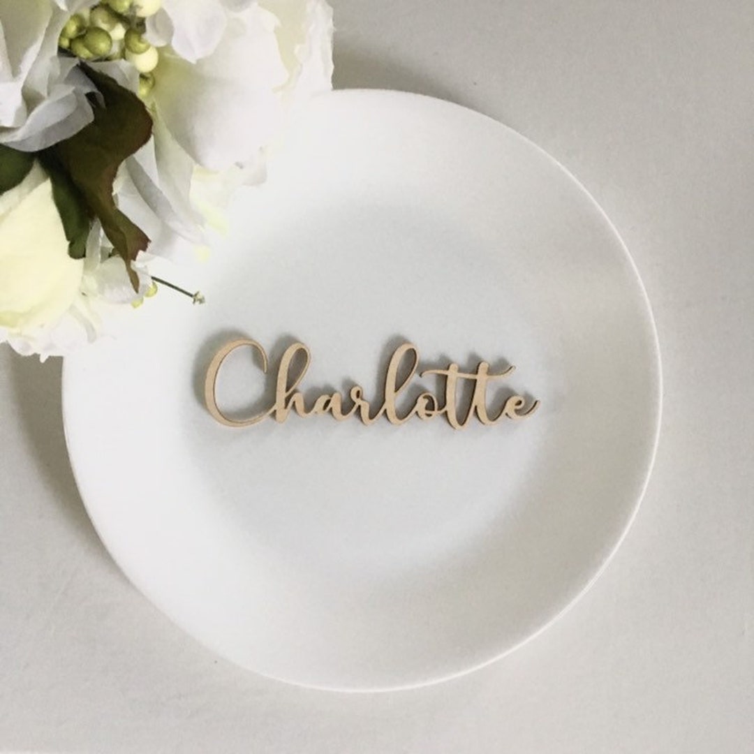 Table Place Name Wooden Wedding Place Setting Wedding Place Cards ...