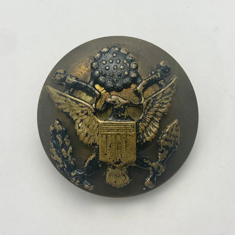 WW2 Screw Button Cap Military Hat Badge Pin Medal Army Vintage - Etsy