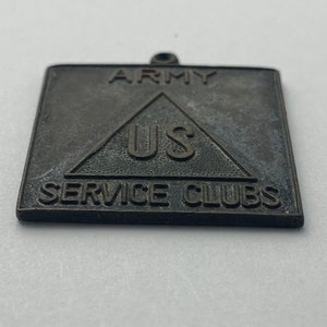WW2 Vintage US Army Service Clubs Seoul Area ROK Metal Keychain Fob ...