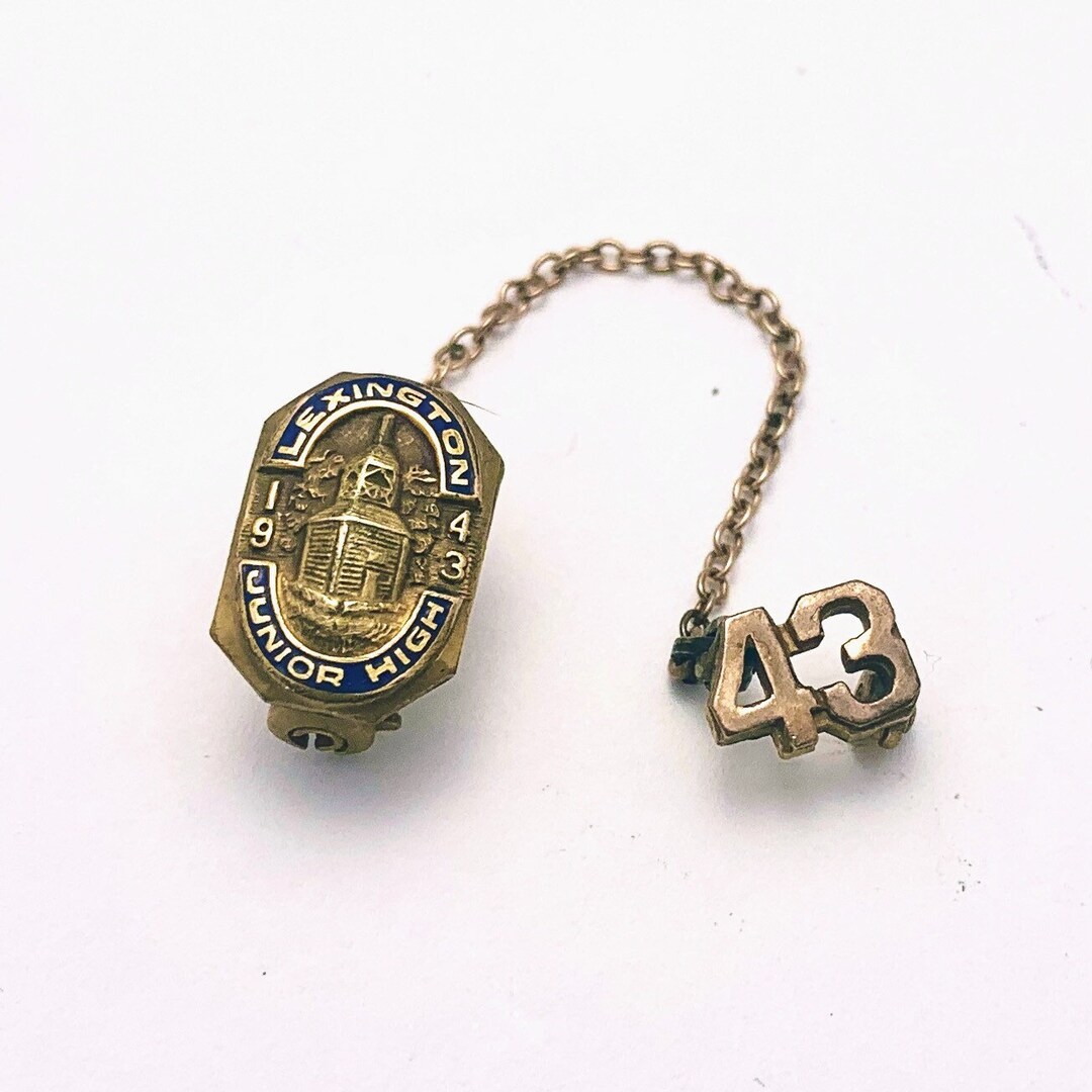1940s Lexington Junior High School Collar Tie Clip Lapel Pin - Etsy