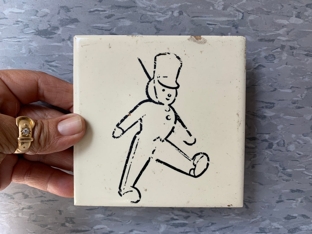 Vintage British Soldier Boy Ceramic Wall Tile Unique Very Old - Etsy