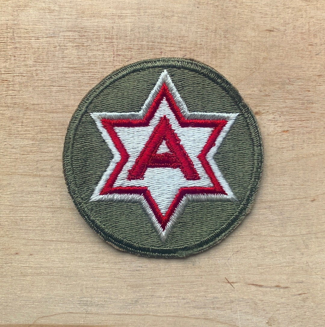 WW2 6th Sixth Army Class A OD Green US Army Military Shoulder Patch ...