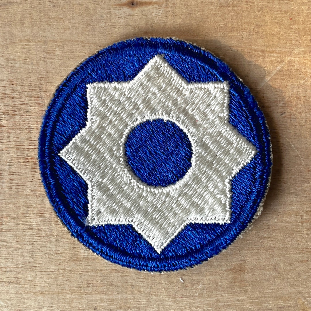 WW2 8th Service Command US Military Army Patch Original No Glow Snow ...