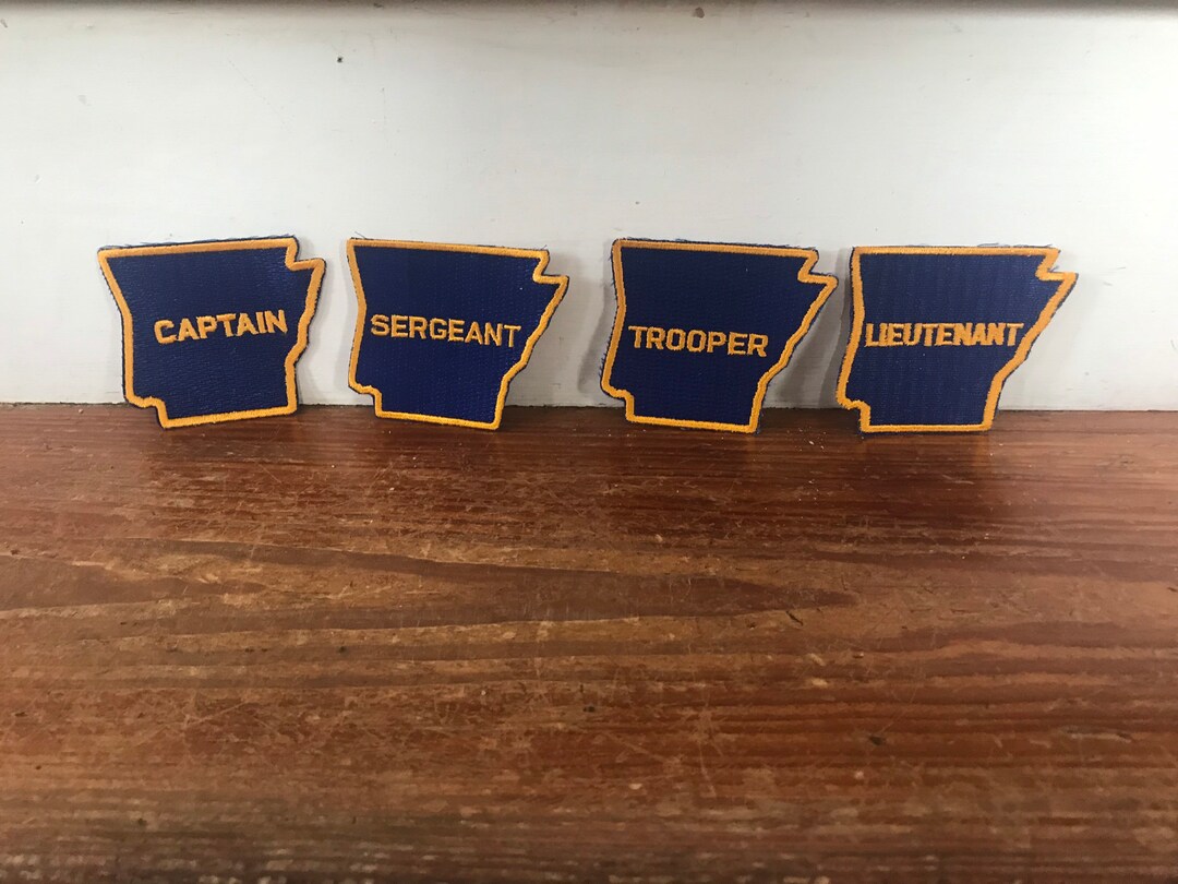 Arkansas State Police Patches - Reproduction Patches - Etsy