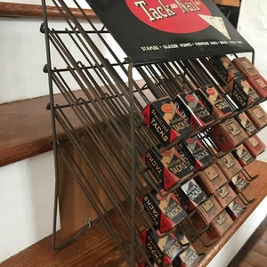 1960s Hardware Store Atlas Tack & Nail Rack - Countertop Display Piece ...