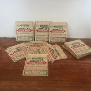 1920s Wrigley's Doublemint Gum Wrappers - Original Profit Sharing ...