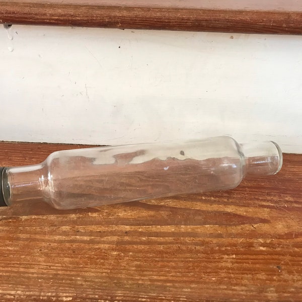 Antique Glass Rolling Pin - Etsy