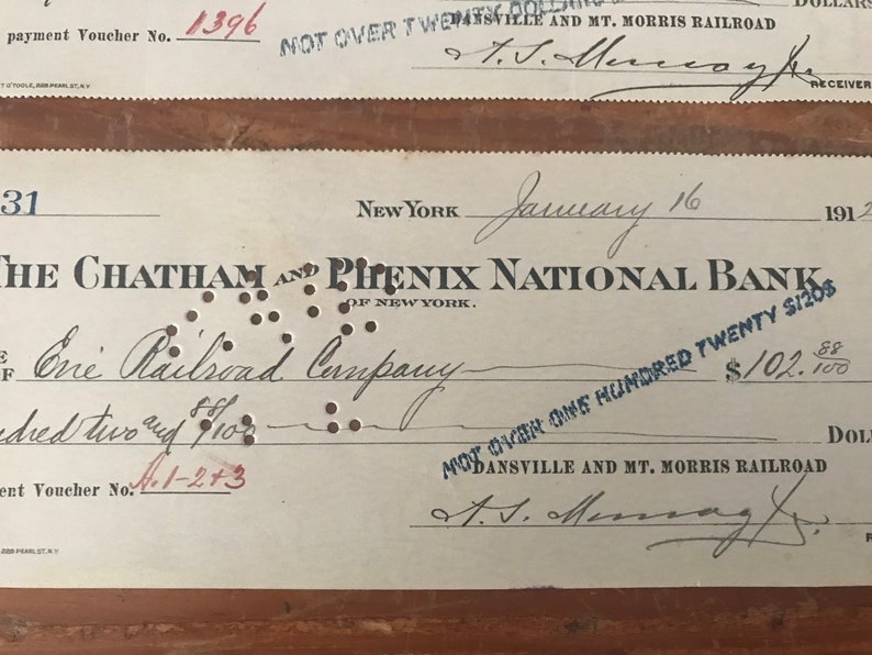 Early 1900s Bank Checks 4 Paper/monetary Ephemera | Etsy