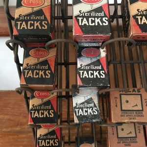 1960s Hardware Store Atlas Tack & Nail Rack - Countertop Display Piece ...