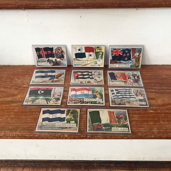 Topps Flags of the World Cards - Etsy