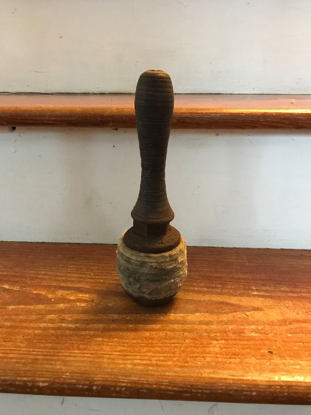 Antique 1800s Goddard Mallet - Raw Hide Cast Iron Tool - Stacked ...