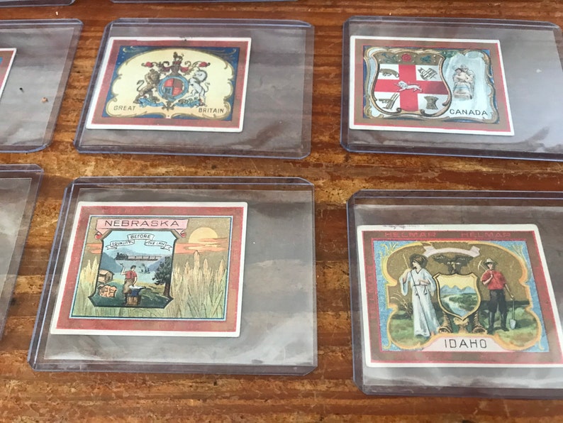 Early 1900s Tobacco Cards 12 Helmar Turkish Cigarette - Etsy