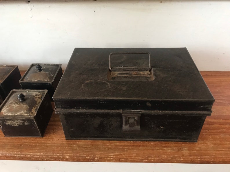 1800s Civil War Era Ration Tin Storage Canisters and Box - Etsy