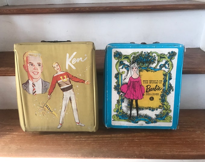 1960s Mattel 'ken' & Barbie Carrying Cases - Barbie Collectible ...