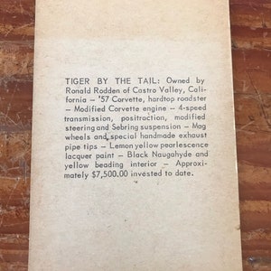 Vintage 1960s Hot Rod Arcade Card / Vending Machine Card - 1957 ...